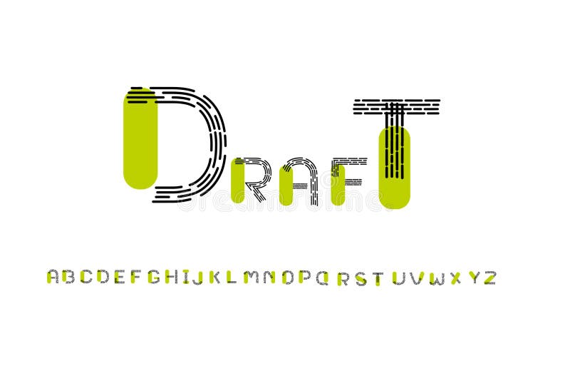 Alphabet with Number Tricolor Fonts Set, Typography Logo Creative Font ...