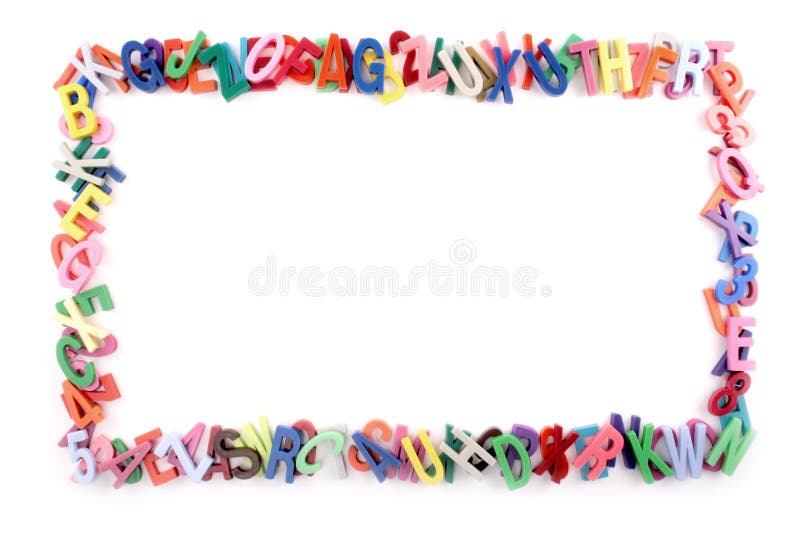 Alphabet frame stock photo. Image of white, color, letters - 32275958