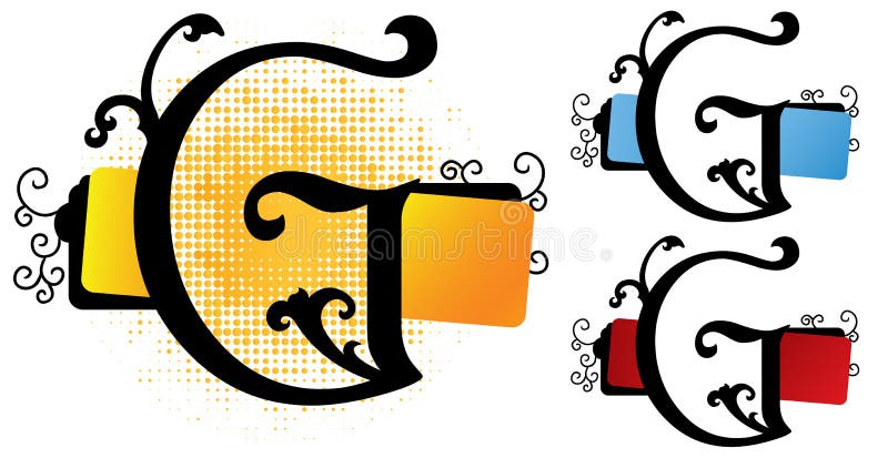 Alphabet g vector stock vector. Illustration of label - 21439079