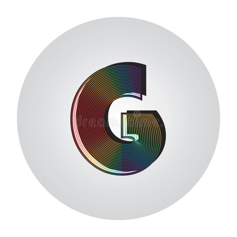 Alphabet G. Vector Illustration Decorative Design Stock Vector ...