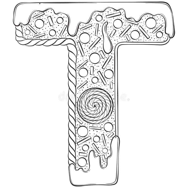 Letter T Made Food Stock Illustrations – 99 Letter T Made Food Stock ...