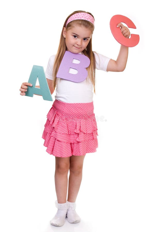 Alphabet girl stock image. Image of literature, childhood - 2822185
