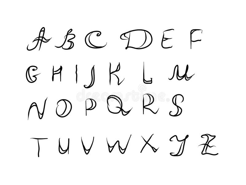 Drawing letters stock vector. Illustration of read, envelope - 27579564