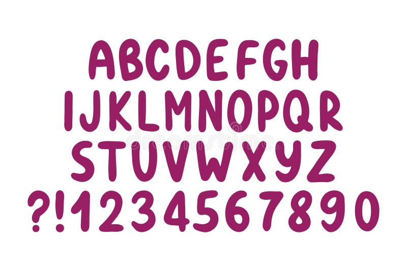 Colorful Hand Drawn Alphabet Letters Stock Illustrations – 3,941 Colorful Hand Drawn Alphabet ...