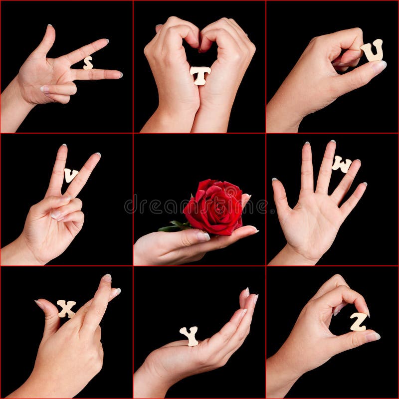 Alphabet hands stock image. Image of isolated, font, type - 18081965