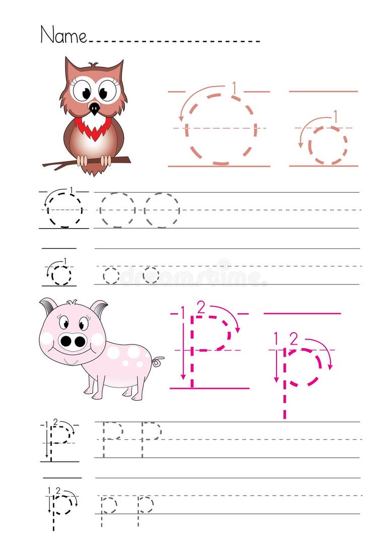 Abc Animals Writing Practice Stock Illustrations – 273 Abc Animals ...