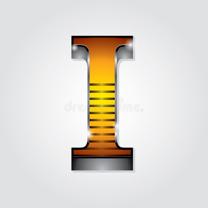 Alphabet I. Vector Illustration Decorative Design Stock Vector ...