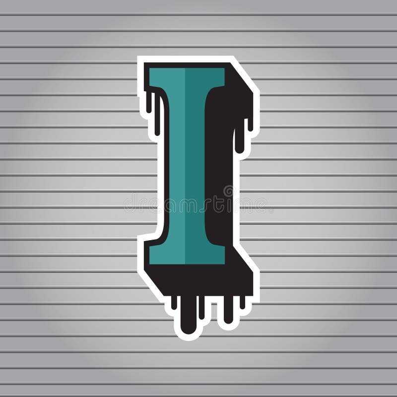 Alphabet I. Vector Illustration Decorative Design Stock Vector ...