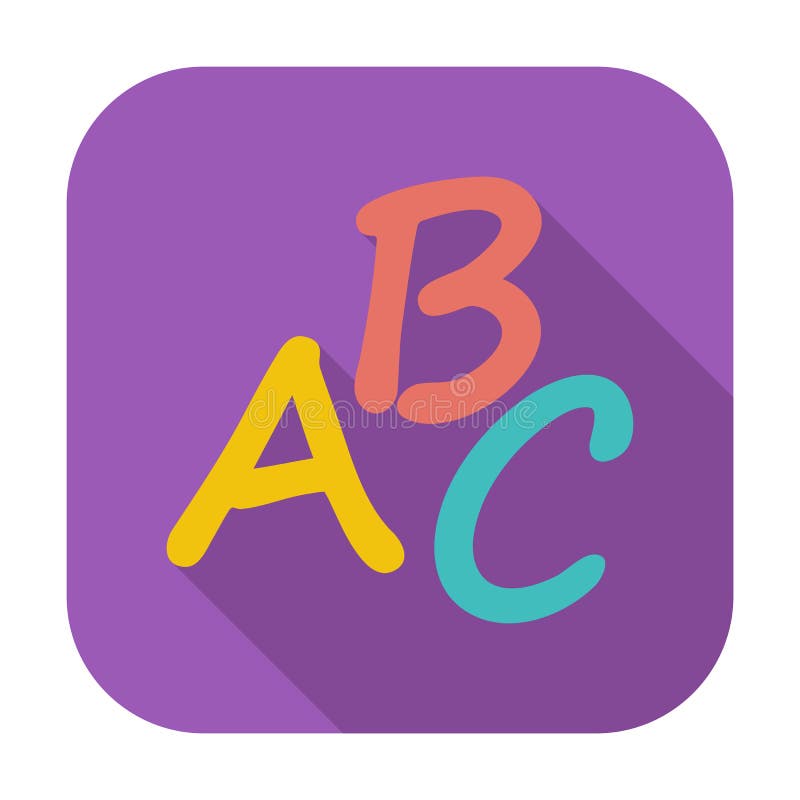Alphabet icon stock vector. Illustration of school, icon - 88911086
