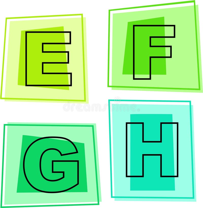 Alphabet icons stock vector. Illustration of colors, learning - 871098