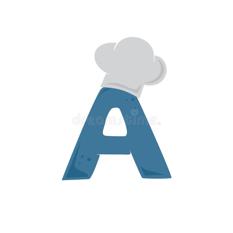 Alphabet Initial Chef Hat with Spatula Restaurant Theme Logo Stock ...