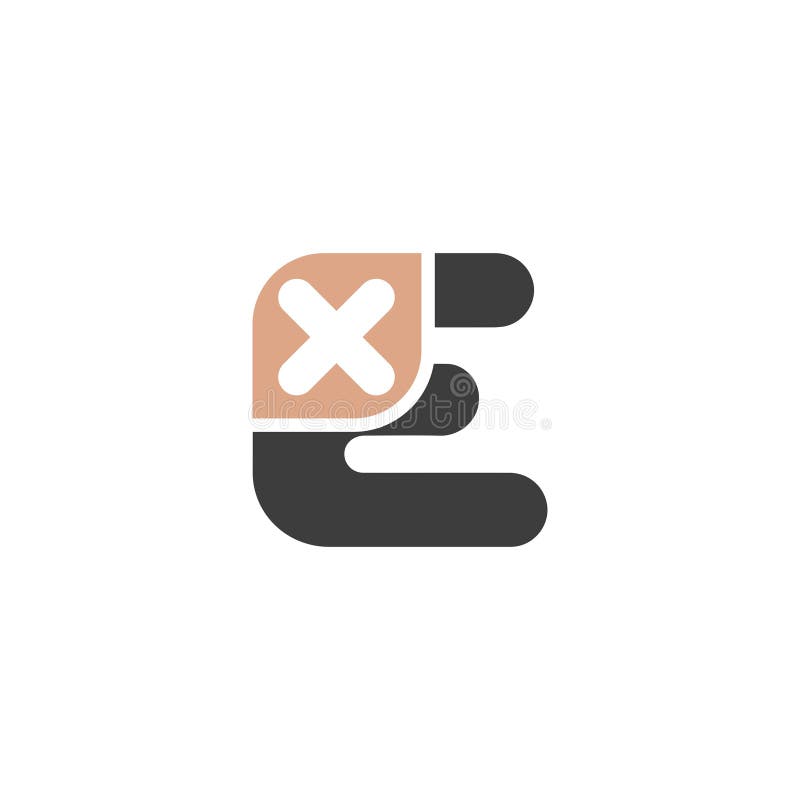 Alphabet-Initialen Logo Ex E Und X Vektor Abbildung - Illustration von ...
