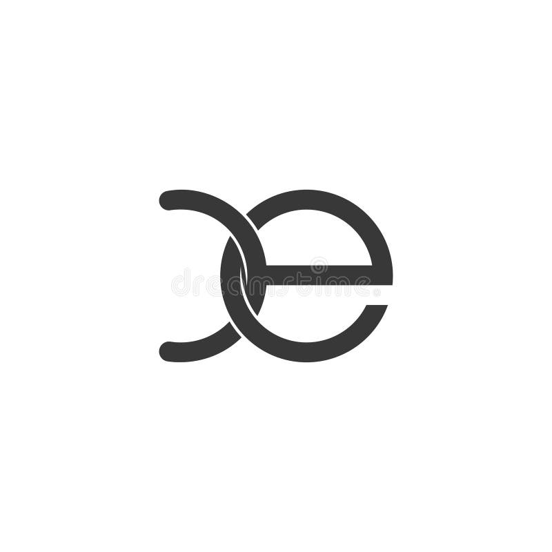 Alphabet-Initialen Logo Ex E Und X Vektor Abbildung - Illustration von ...