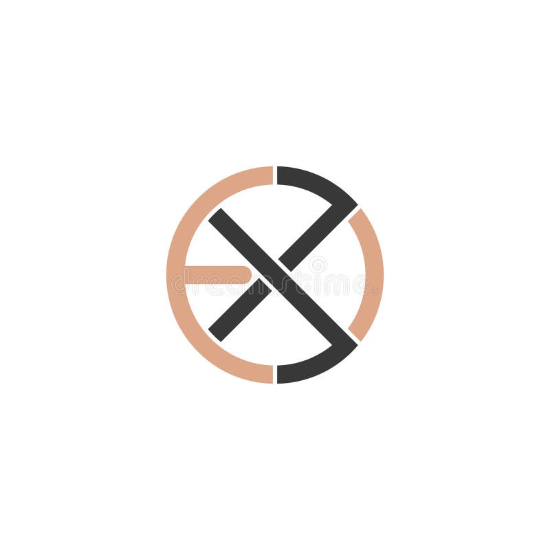 Alphabet-Initialen Logo Ex E Und X Vektor Abbildung - Illustration von ...
