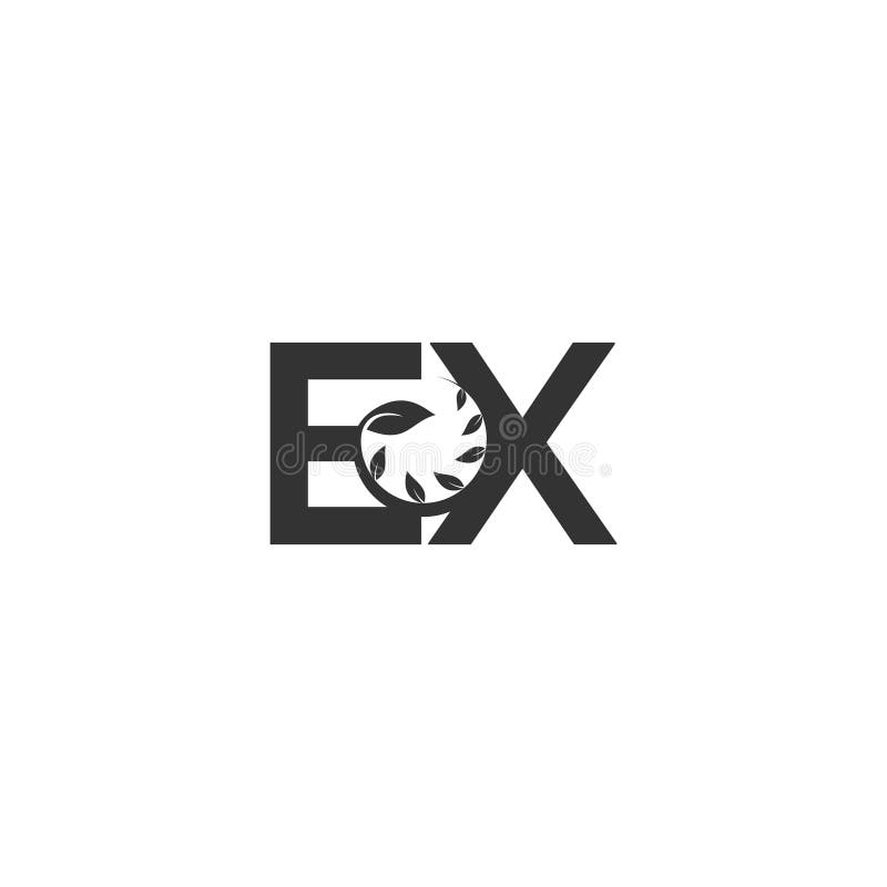 Alphabet-Initialen Logo Ex E Und X Vektor Abbildung - Illustration von ...