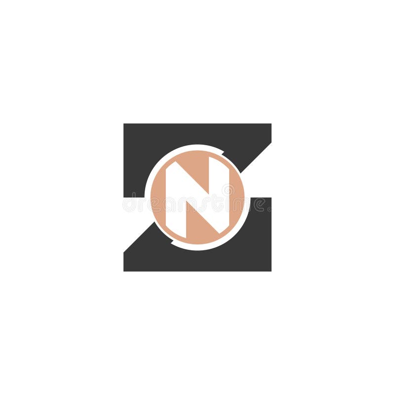 Alphabet Initials Logo ZN, NZ, Z and N Stock Vector - Illustration of ...