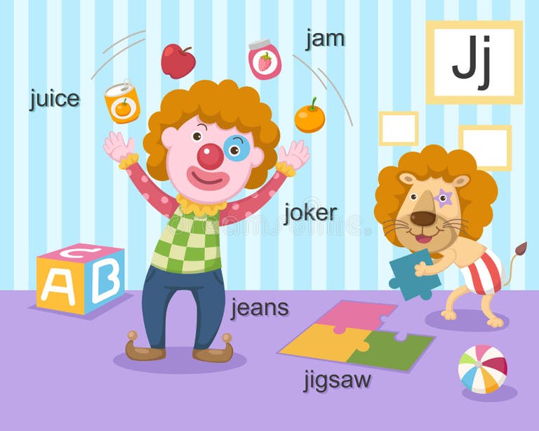 Alphabet.J stock vector. Illustration of cartoon, typescript - 37990086