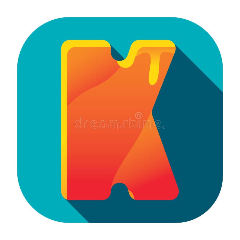 Alphabet K. Vector Illustration Decorative Background Design Stock ...