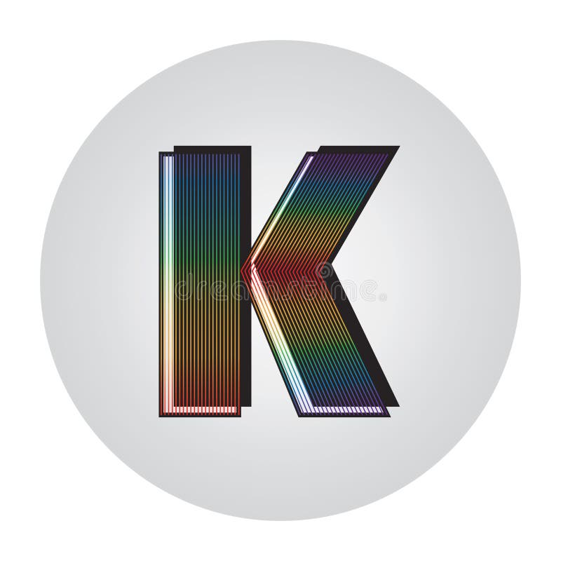 Alphabet K. Vector Illustration Decorative Background Design Stock ...