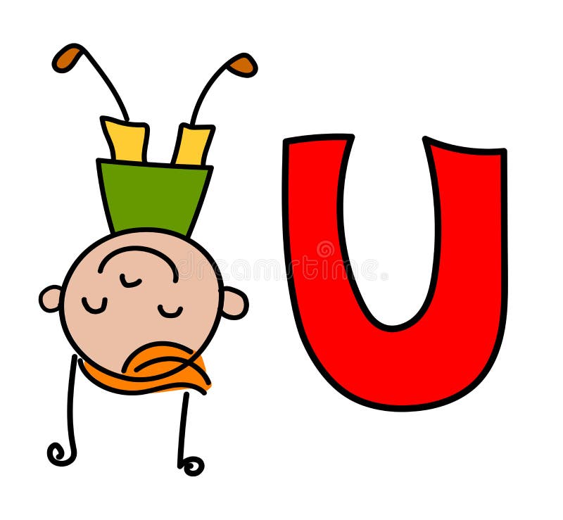 Happy Alphabet Letters U Stock Illustrations – 122 Happy Alphabet ...