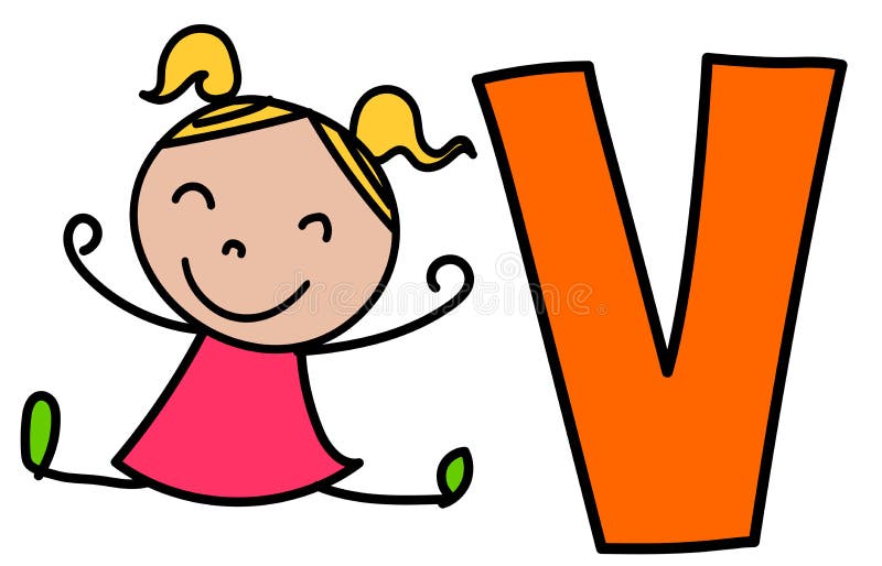 Alphabet Kid Cartoon Kid with Letter T Stock Vector - Illustration of ...