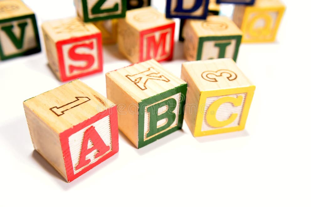 Alphabet learning blocks stock photo. Image of objects - 6683148