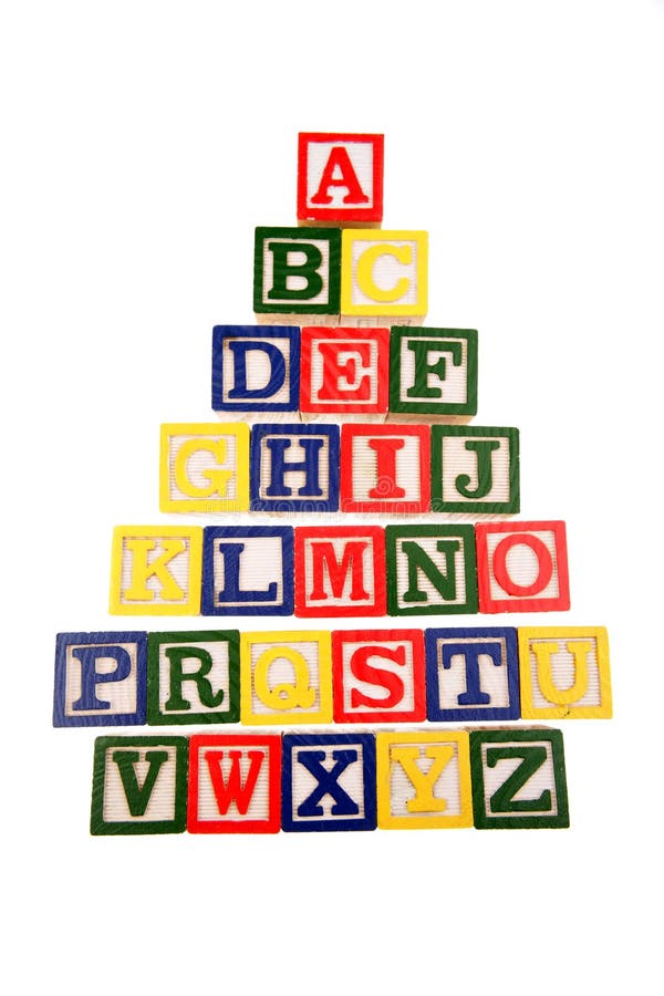 Alphabet learning blocks stock image. Image of cutout - 8715343