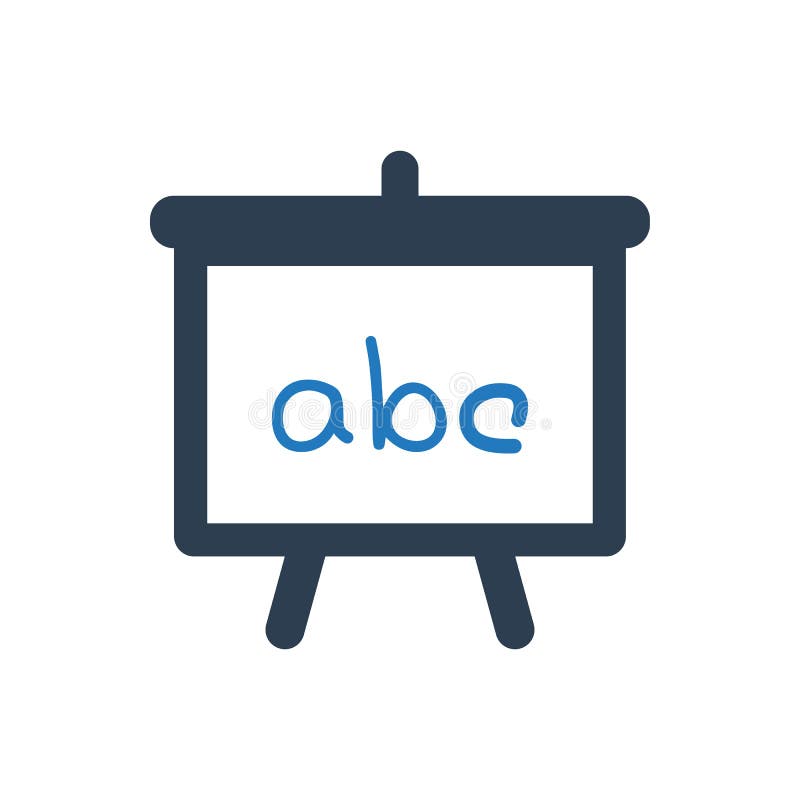 Alphabet Learning Icon stock vector. Illustration of learning - 128917032