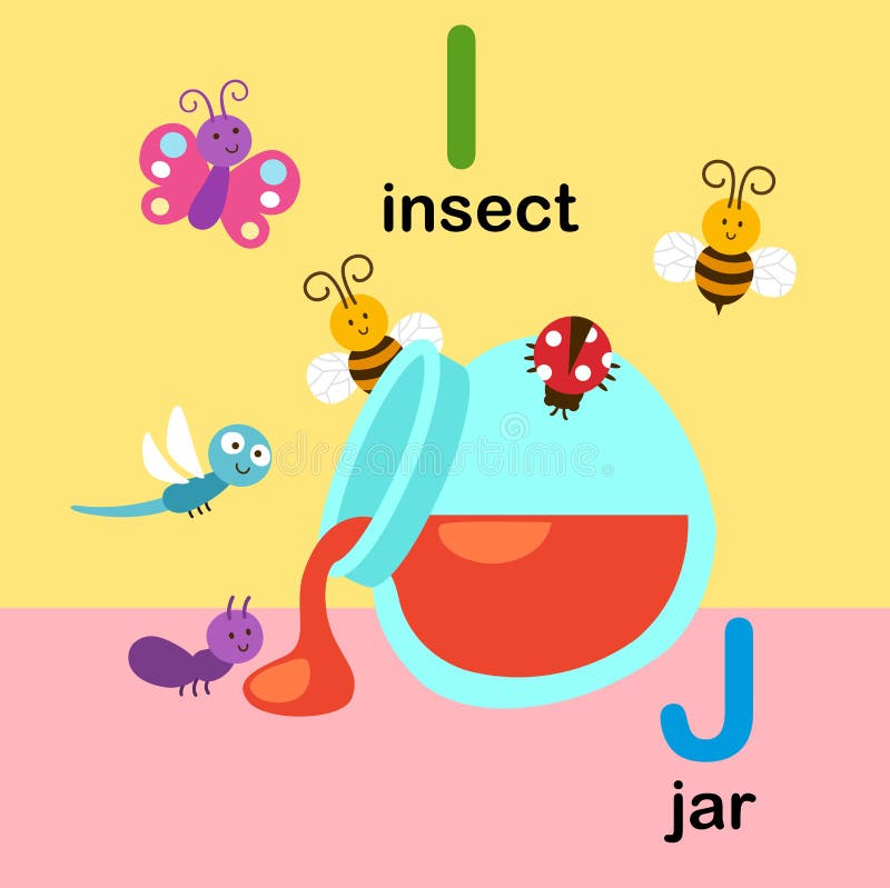 Letter a Ant Insect Zoo Alphabet. English Abc with Animals Education ...