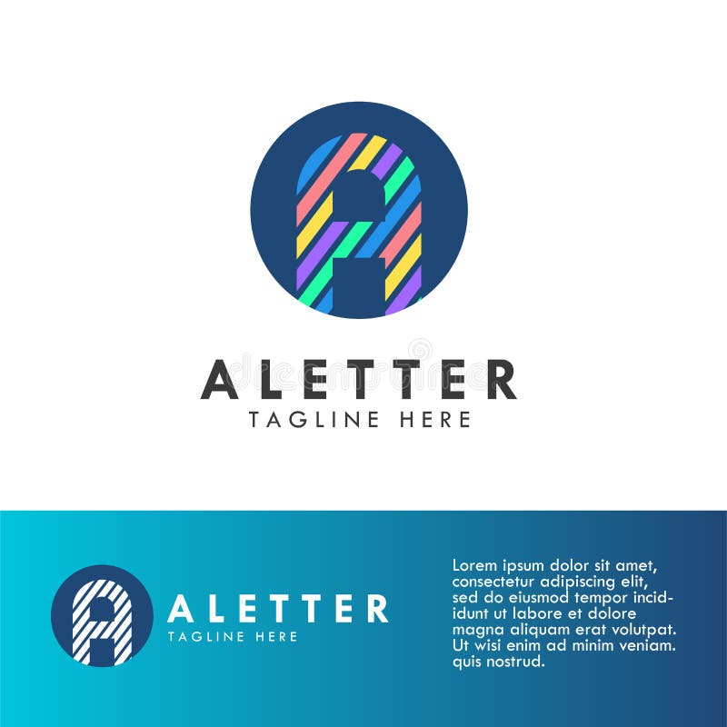 Alphabet a Letter Logo and Icon Design Template Stock Vector ...