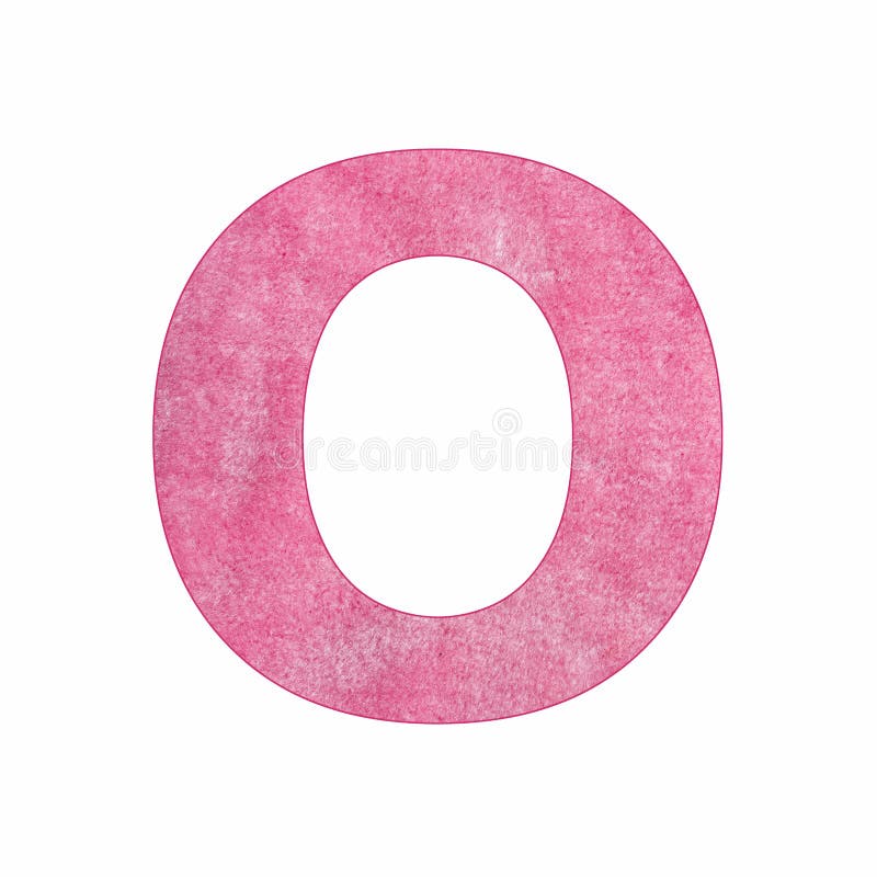 Alphabet Letter O - Pink Plush Texture Stock Image - Image of lines ...