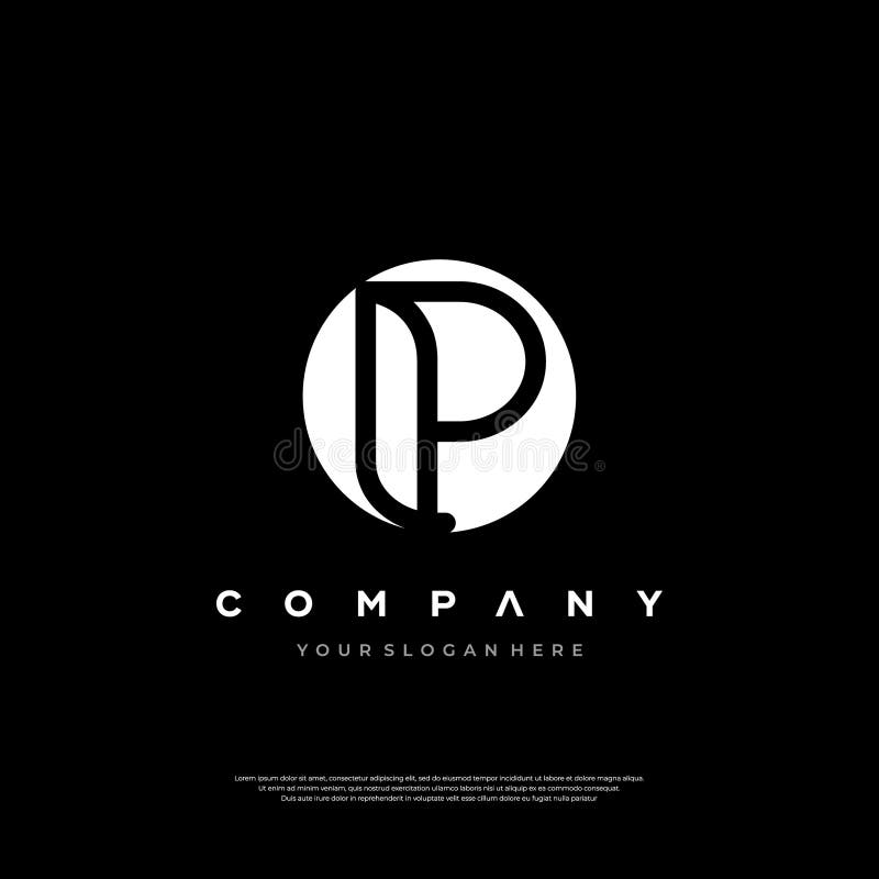 Alphabet Letter P Monogram Logo, Gold Color Elegant Classical Stock ...