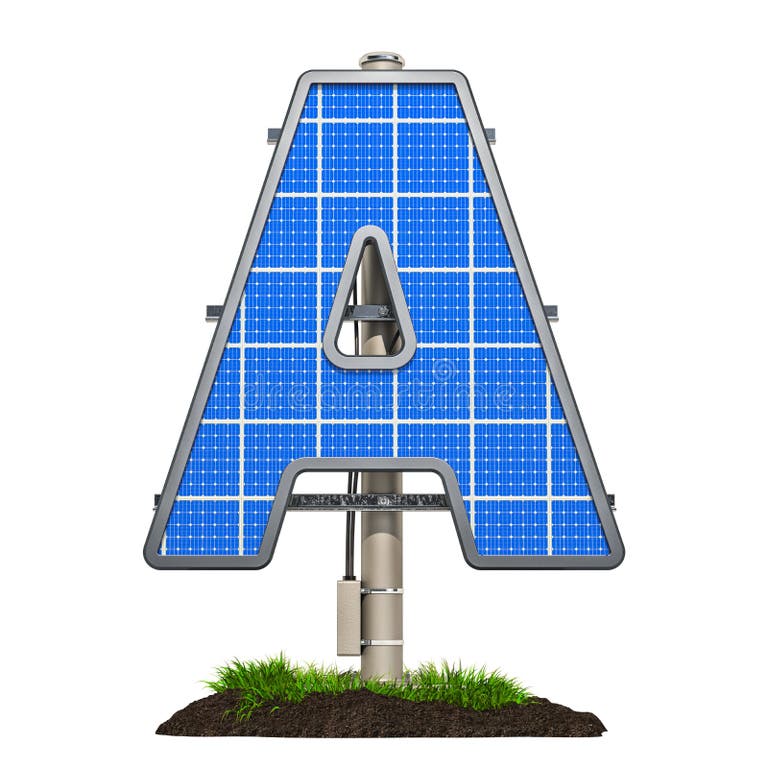 Alphabet Letter Solar Panel Stock Illustrations – 133 Alphabet Letter ...