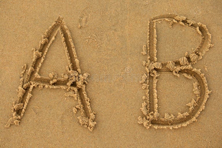 Handwritten Alphabet Letters Sand Stock Photos - Free & Royalty-Free ...