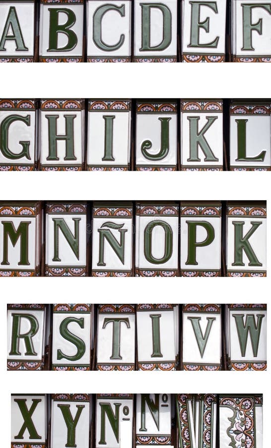 Ceramic alphabet stock photo. Image of letter, reading - 24032934