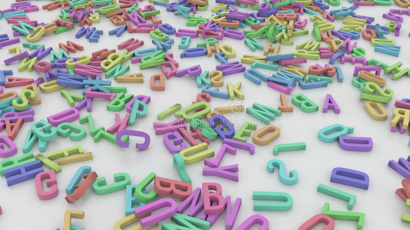 Alphabet letters colors stock video. Video of font, random - 71945579