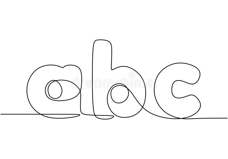Line Continuous Alphabet Stock Illustrations – 675 Line Continuous ...