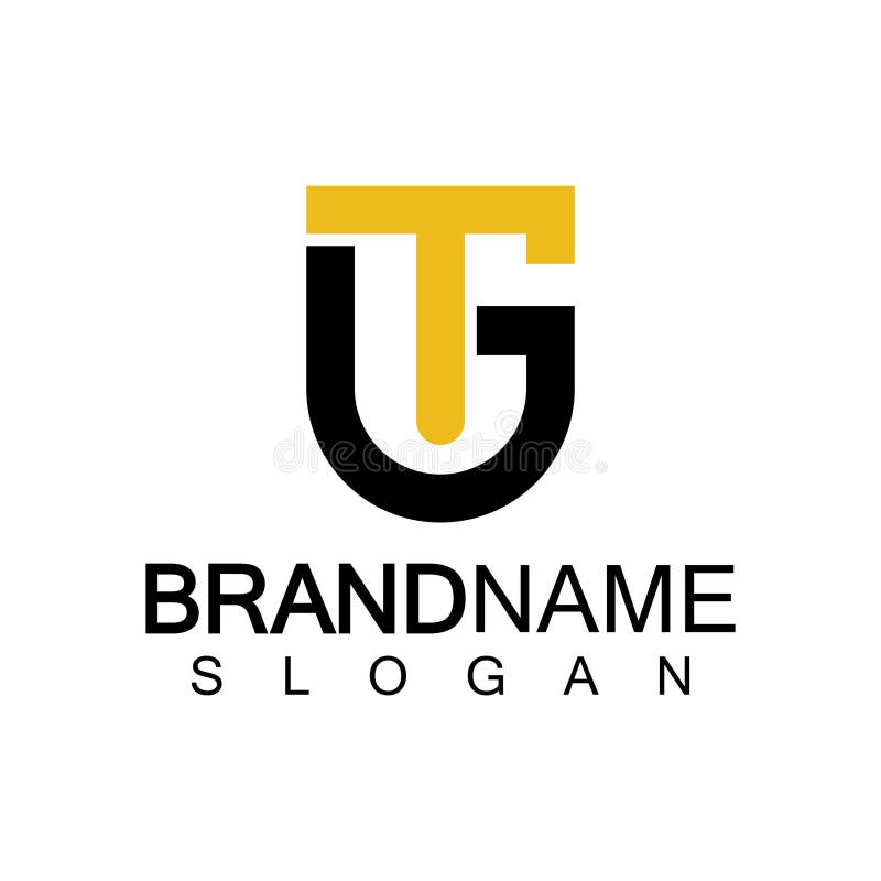 Alphabet Letters GT or TG Logo Design Template Stock Vector ...