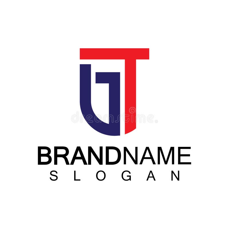 Alphabet Letters GT or TG Logo Design Template Stock Illustration ...