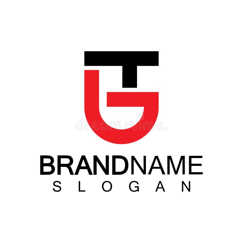 Alphabet Letters GT or TG Logo Design Template Stock Vector ...