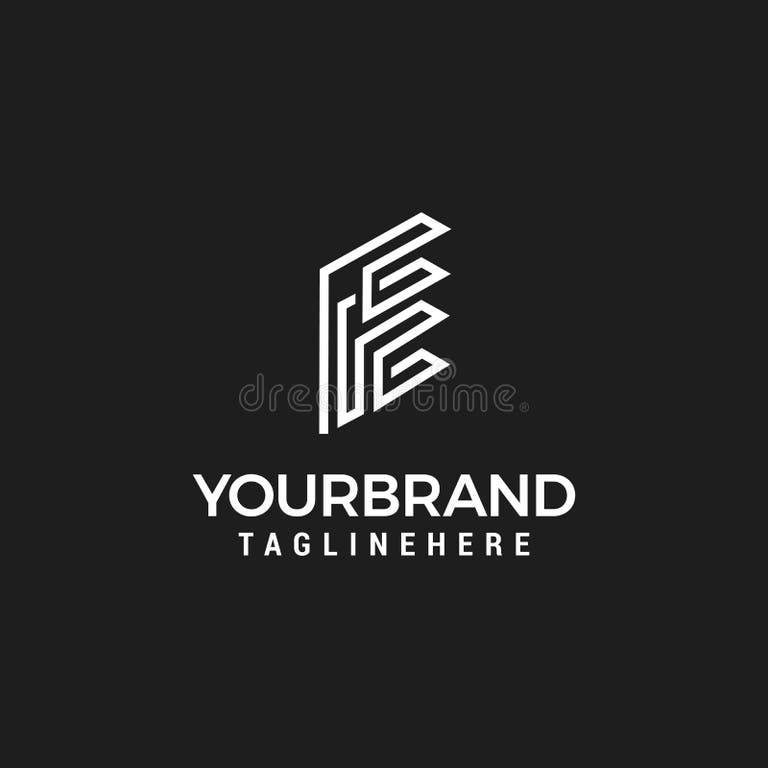Alphabet Letters Initials Monogram FE EF F and E Logo Line Design ...