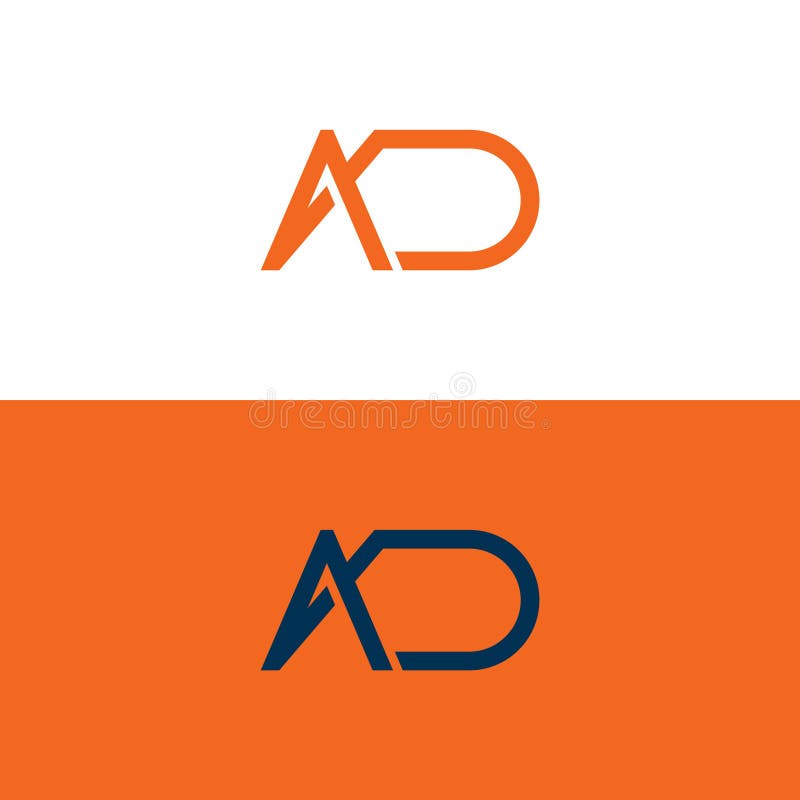 Alphabet Letters Initials Monogram Logo Ad Da a D Stock Vector ...