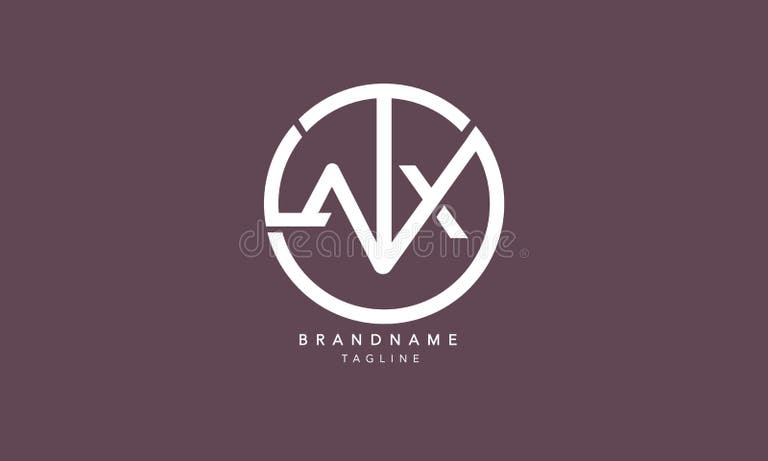 Monogram logo ATX stock illustration. Illustration of logo - 206215665