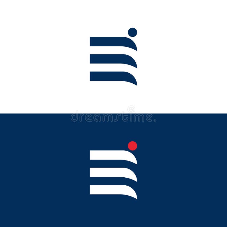 Alphabet Letters Initials Monogram Logo EI, IE, E and I Stock Vector ...