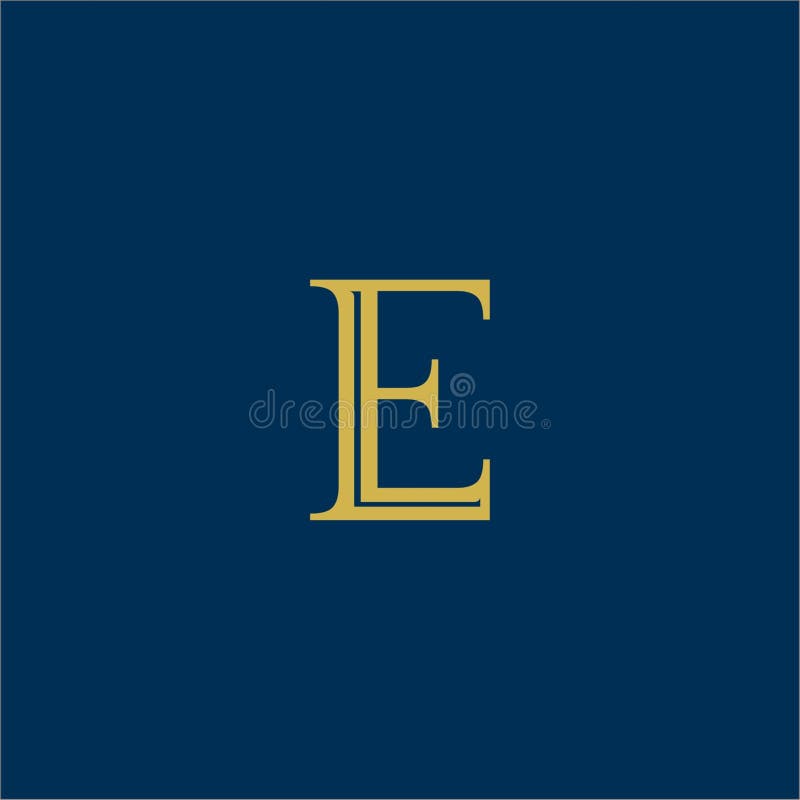 Alphabet Letters Initials Monogram Logo EL LE E L Stock Vector ...