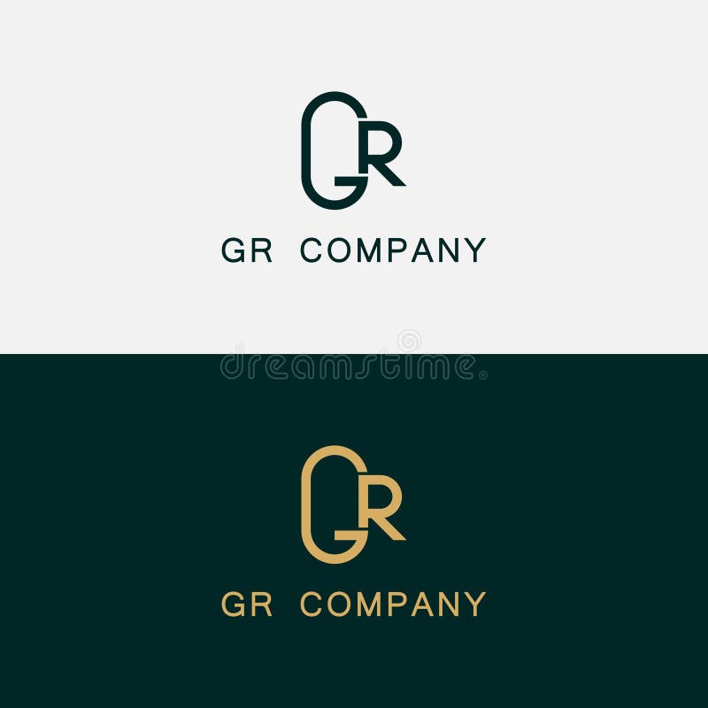 Alphabet Letters Initials Monogram Logo GR, GR INITIAL, GR Letter Stock ...