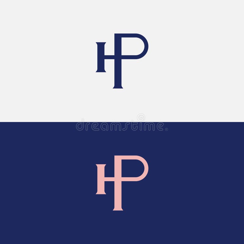 Alphabet Letters Initials Monogram Logo HP, PH, H and P, Alphabet ...