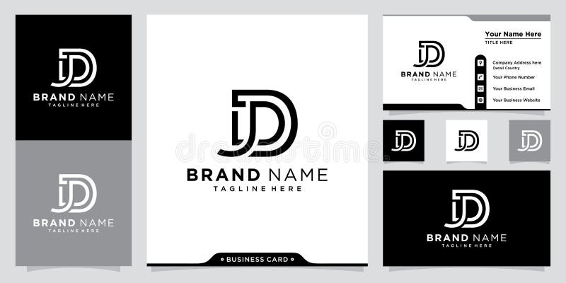 Alphabet Letters Initials Monogram Logo Jd or Dj, J and D Stock Vector ...