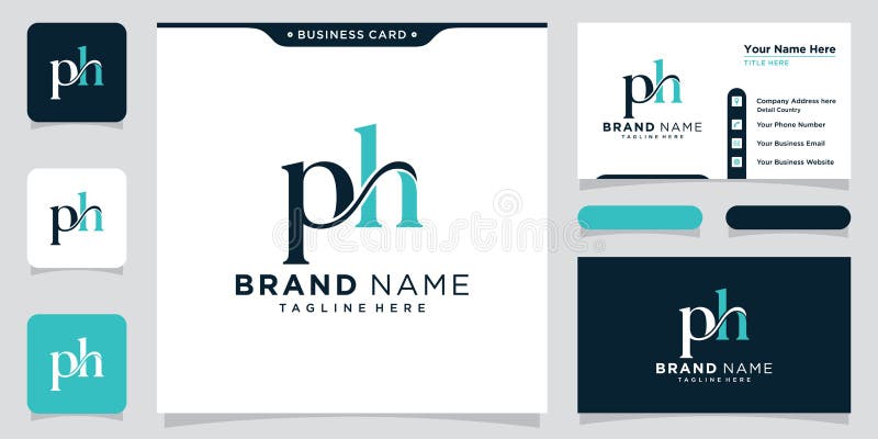 Alphabet Letters Initials Monogram Logo PH Stock Vector - Illustration ...