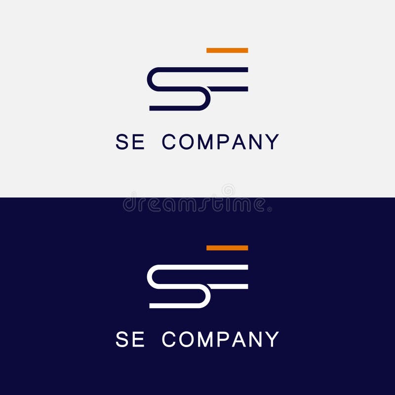 Alphabet Letters Initials Monogram Logo SE, ES, S and E Stock ...